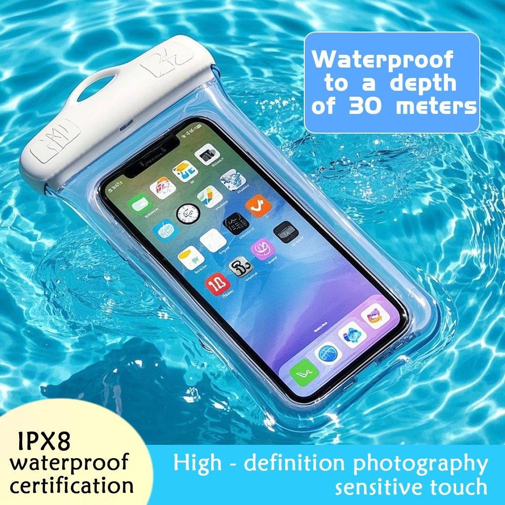 Floating Inflatable Bladder Phone Waterproof Case (Transparent ...