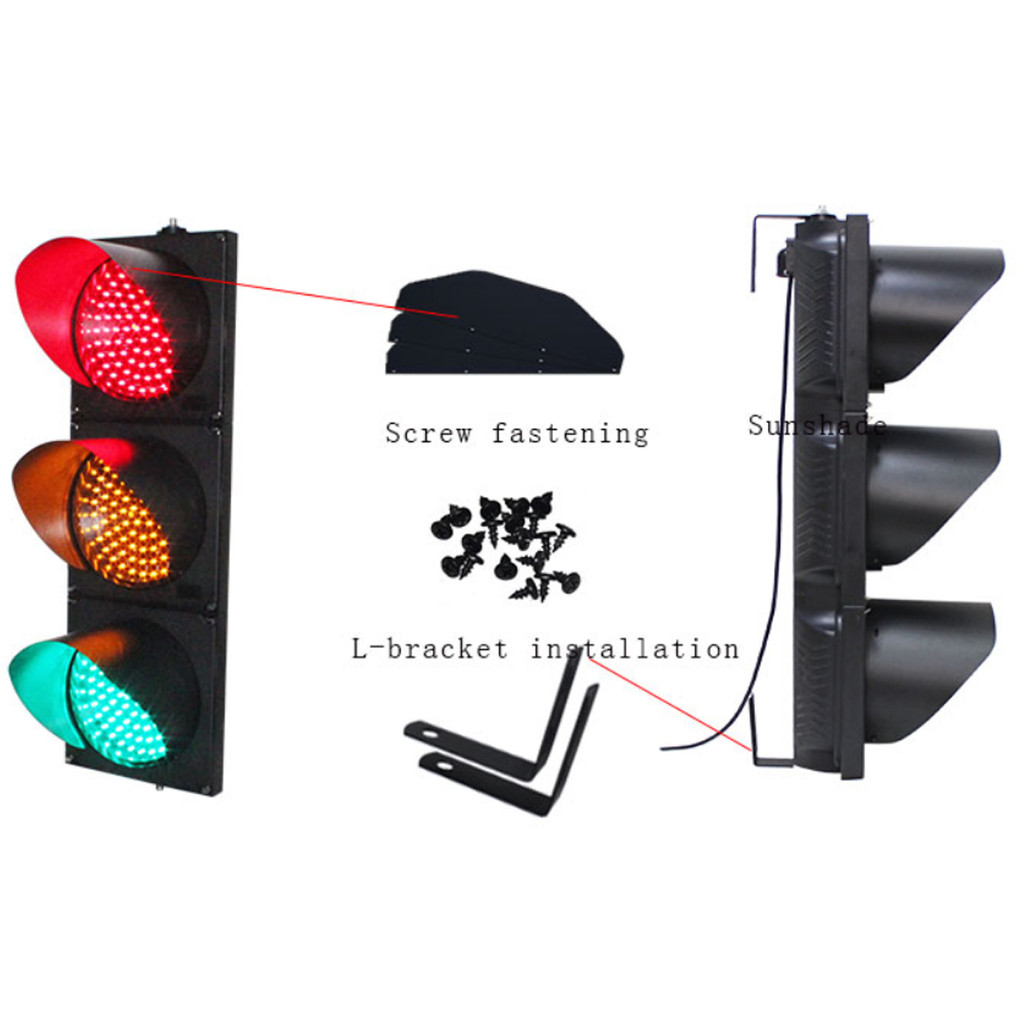 with controller 300mm 12 Inch 3 Aspects Red Yellow Green Signal PC ...