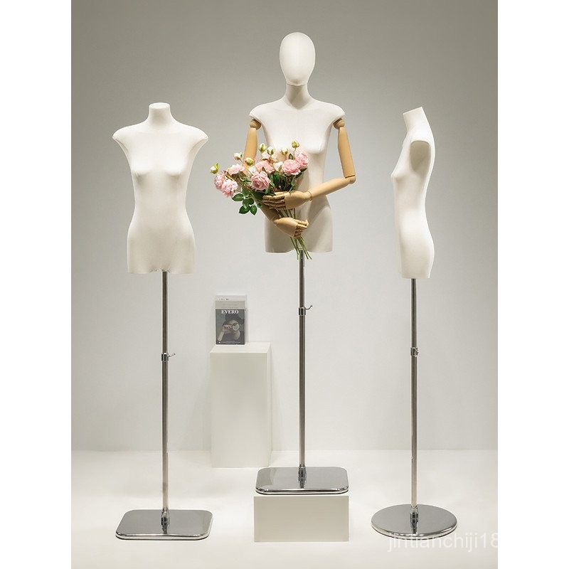 New Style Clothing Store Dedicated Flat Body Model Display Stand Women ...