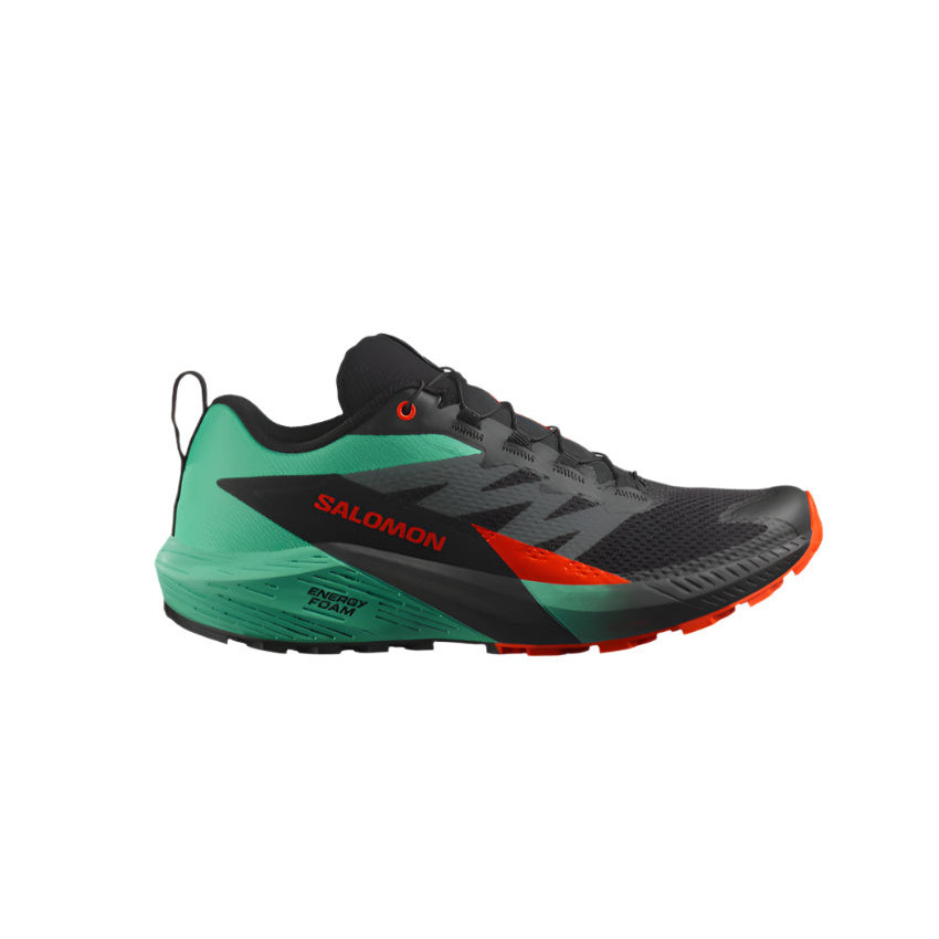 SALOMON Sense Ride 5 Black Bay Cherry Tomato 476982 Men (LF) | Shopee ...