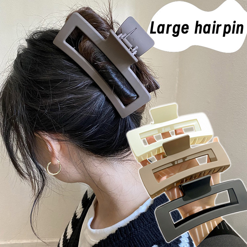 Extra Large 13cm High Quality Square Hair Clip Women's Fashion Matte ...