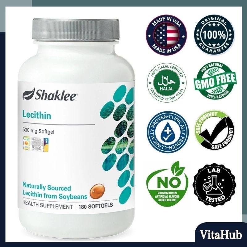 Original Shaklee Lecithin 180Softgels | Shopee Malaysia
