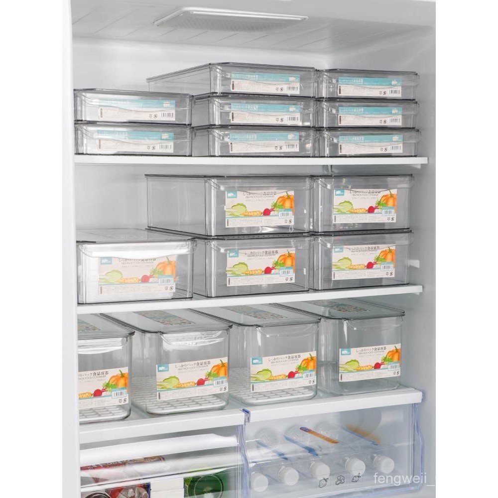 Japanese Kitchen Food Refrigerator Organize Storage Box Wonton Dumpling ...
