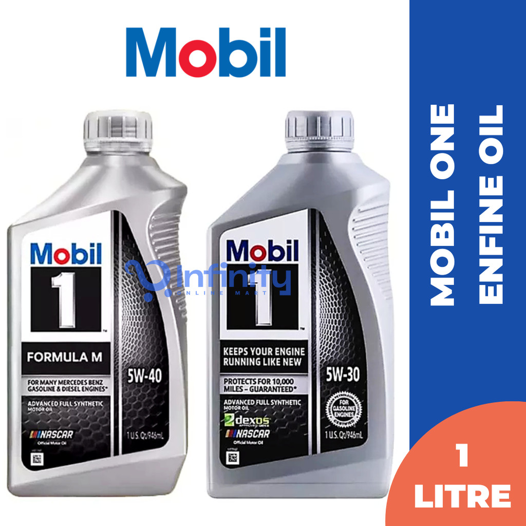 MOBIL ONE Fully Synthetic 5W-40/ 5W-30 1L Engine Oil For Proton/ Toyota ...