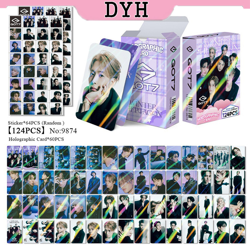 55pcs/box GOT7 Photocards 2025 WINTER HEPTAGON Album BamBam LOMO Card ...