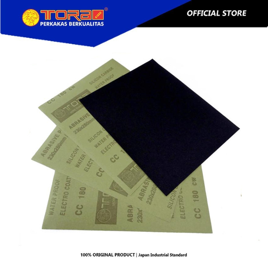 TORA Duco Sandpaper Standard Grit 180 Sheet - Abrasive Paper Grade B ...