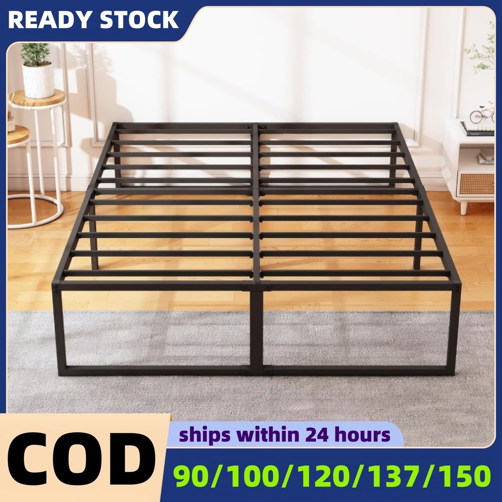 【In stock-Ships within 24H】katil Queen murah Iron Bed Frame Thickened ...
