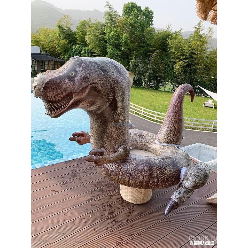 Big 3D Dinosaur Props High-Quality Adult Floating Row Swimming Ring ...