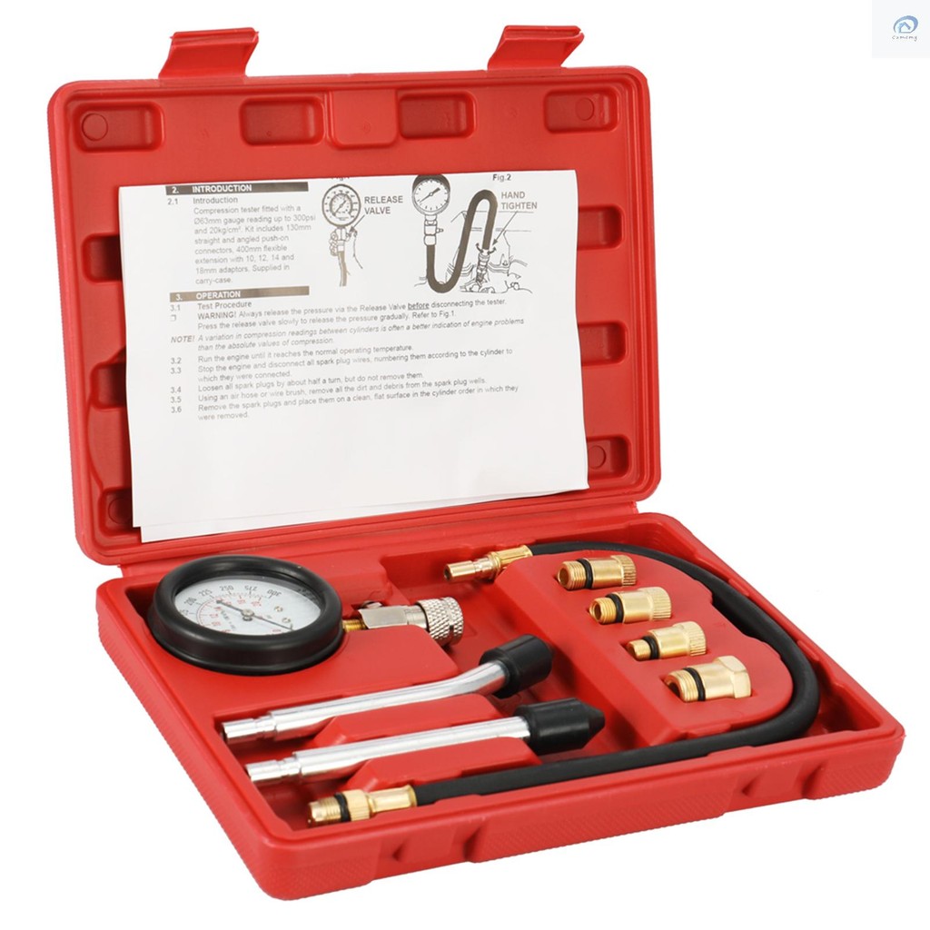 Selangor In Stock 8PCS Gasoline Engine Compression Tester Cylinder ...