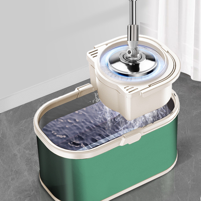 Spot Good God Mop panduan dua hala Stainless Steel memusing tong mop ...
