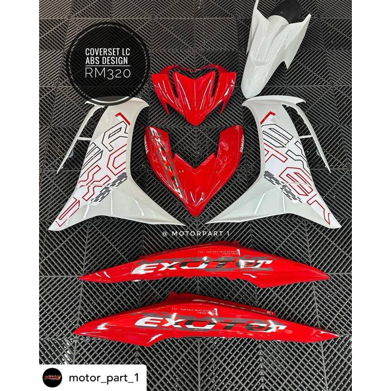 COVER SET LC 135 V8 FI EXITER AEROX MERAH READY STOCK | Shopee Malaysia