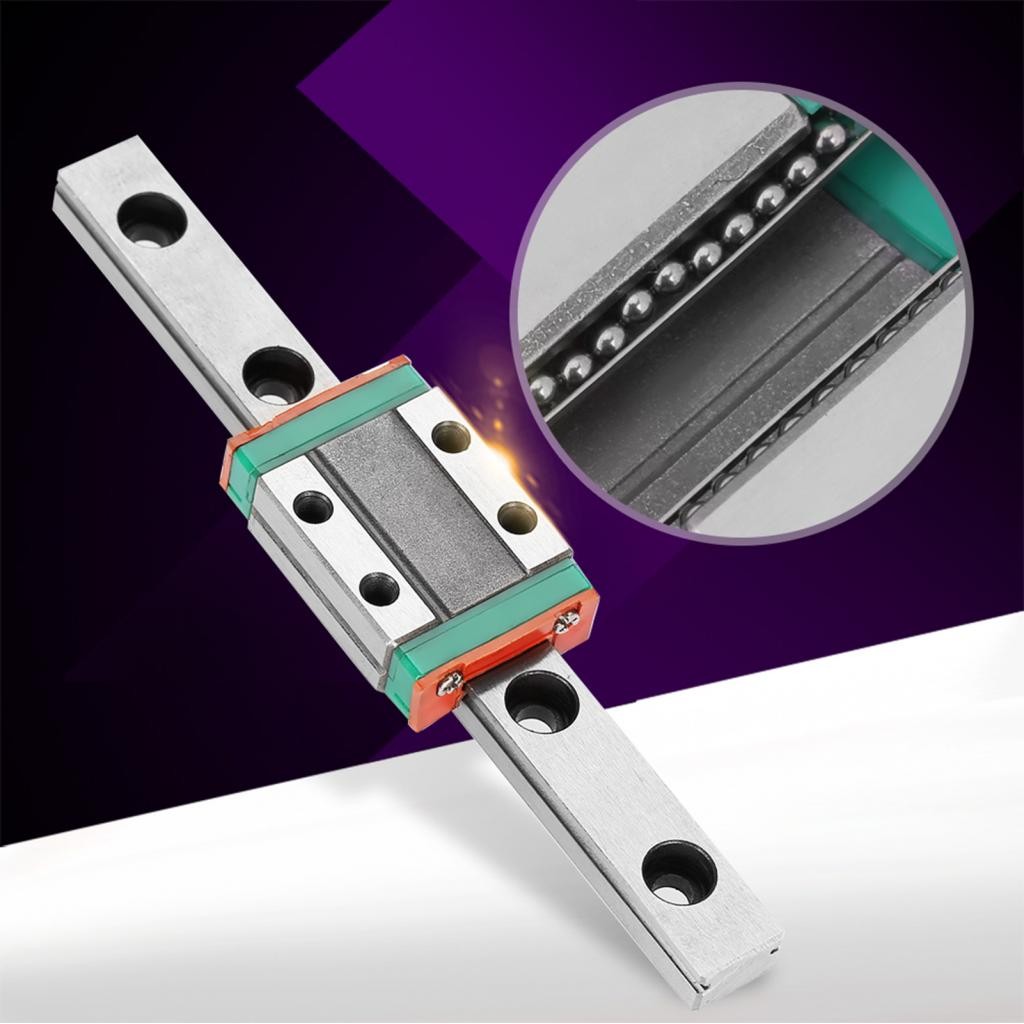 Rrianfo 9mm LML9B Miniature Linear Slide Rail Guide+Sliding Block DIY ...