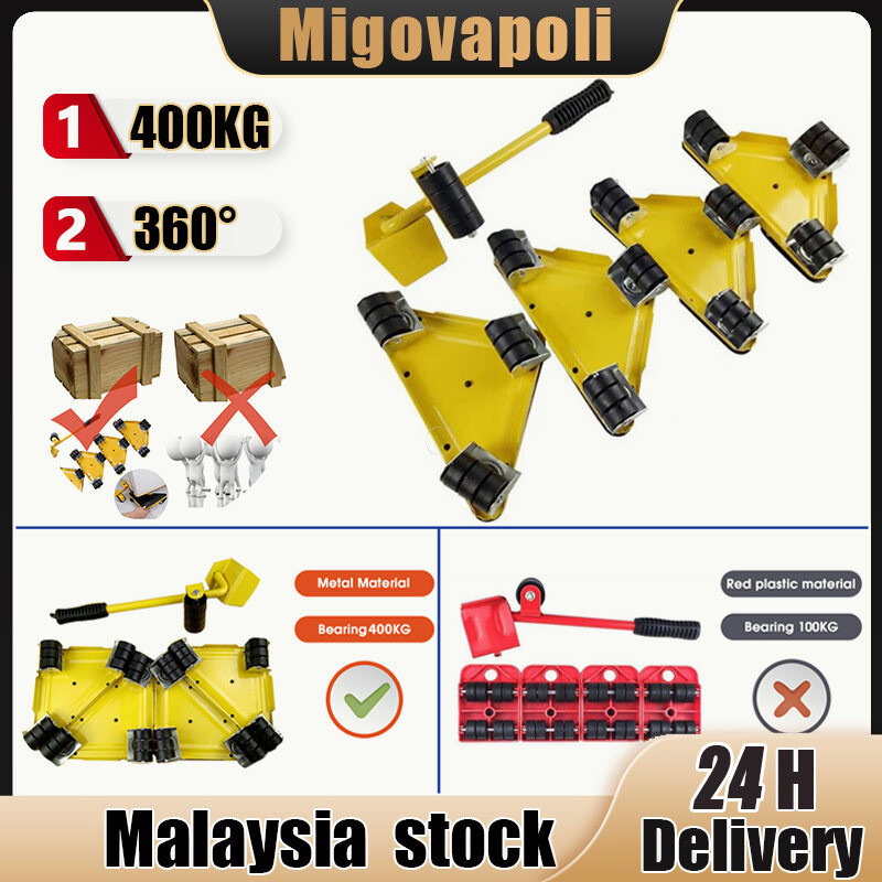 MIGO 5PCS Roller wheel mover heavy duty Furniture lifter mover Triangle ...