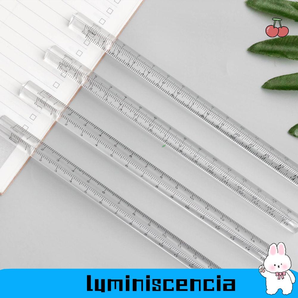 LUMINISCENCIA Transparent Triangle Ruler Student Drawing School ...