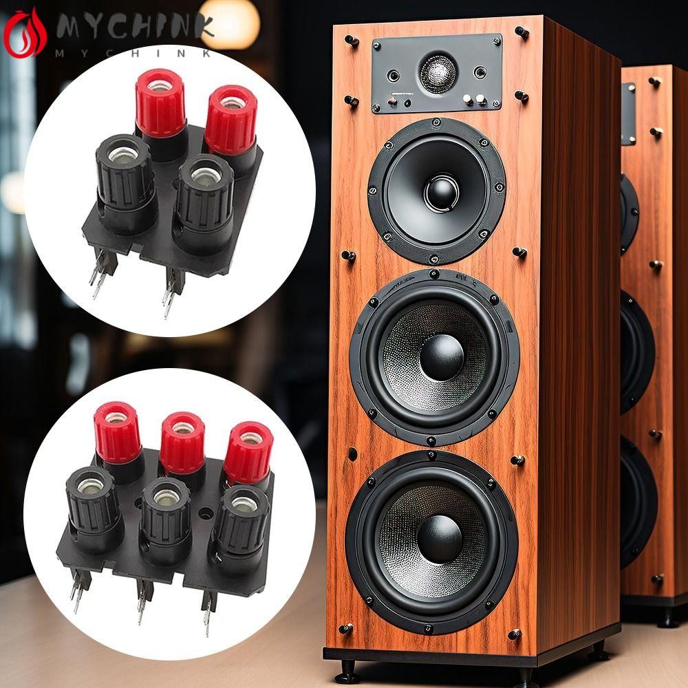 CHINK 4/6Position 4mm Banana Socket, 4 6Position Bend Pin External ...