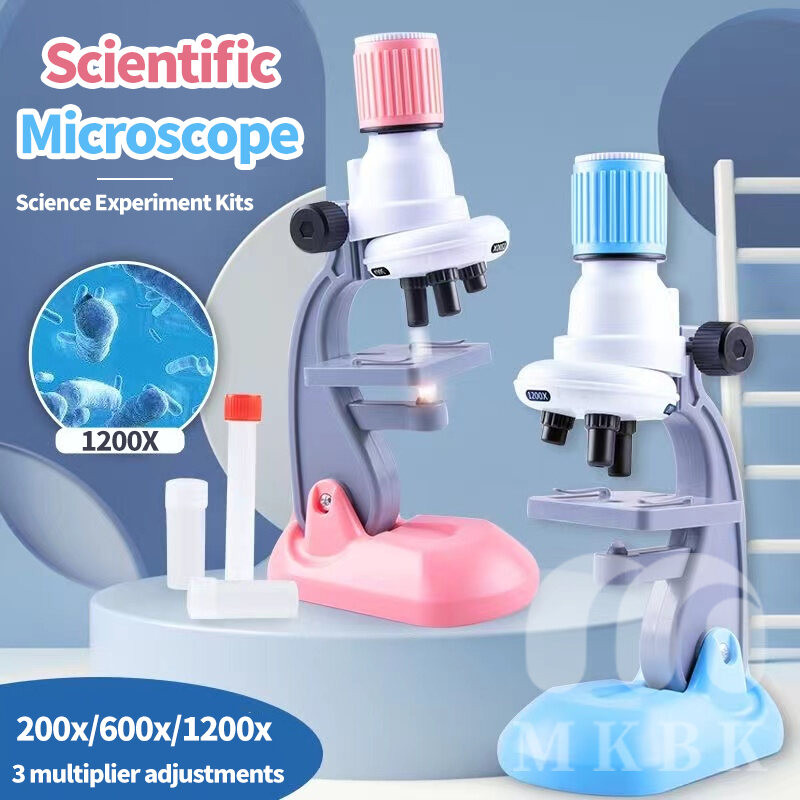 MYMKBK 1200x Microscope for Kids Alat Mikroskop Sains 1200 ...