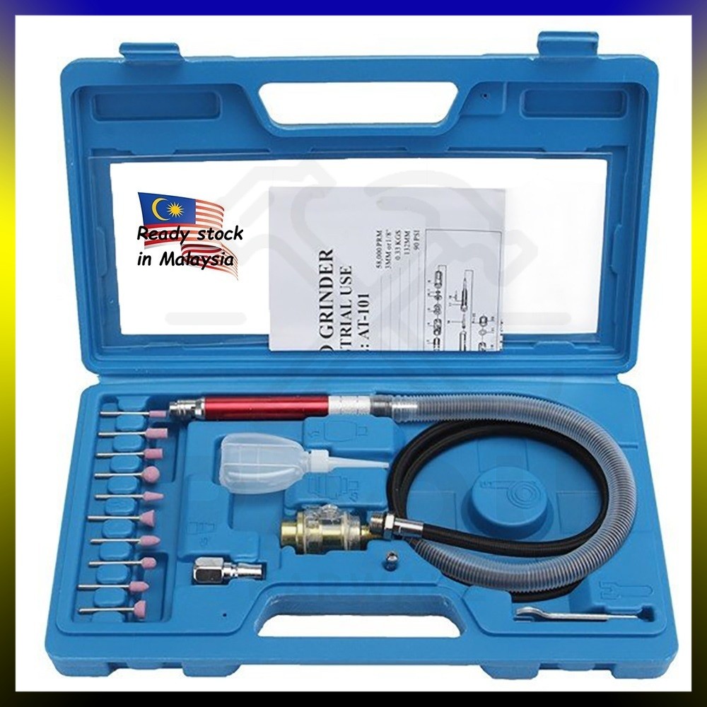 3mm Air Micro Die Grinder AT-010K Mini Pencil Polishing Sanding Tool ...