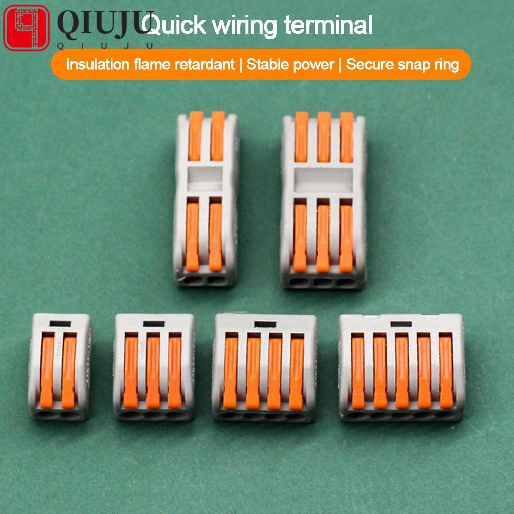 QIUJUU Wire Connector, Mini Universal Quick Terminal Block, Quick ...