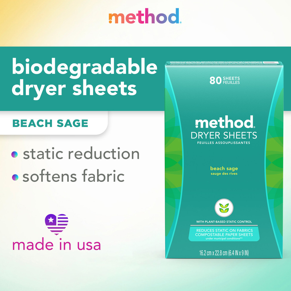 method dryer sheets - beach sage 80s Fragance booster | Shopee Malaysia