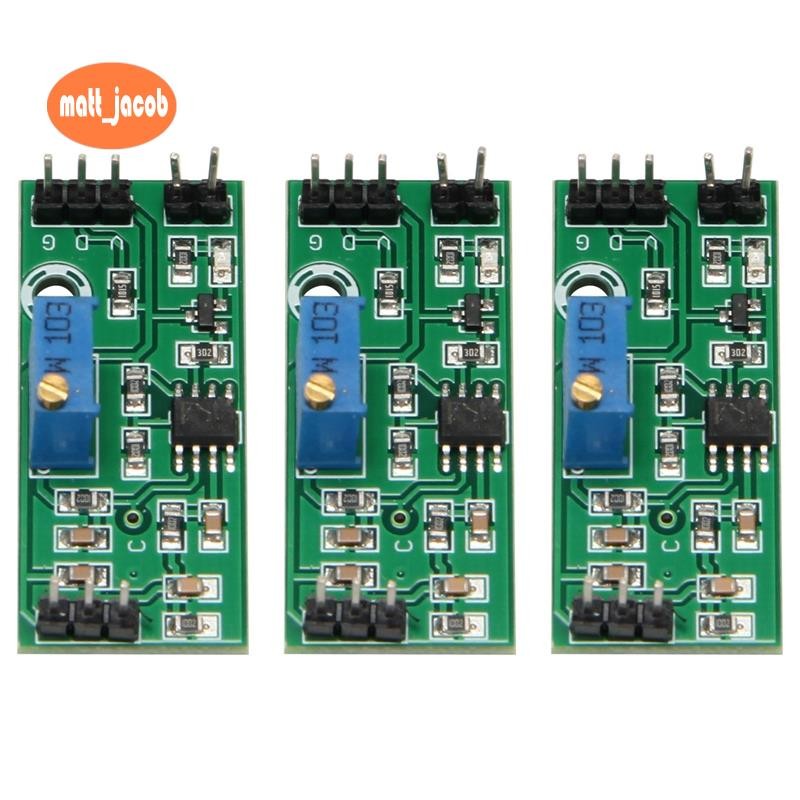 3pcs Lm393 3 5 24v Voltage Comparator Module With Led Indicator High