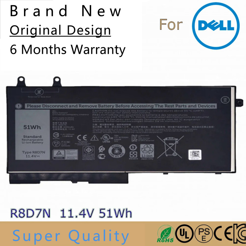 R8D7N Laptop Battery for Dell Precision 3540 3550 Latitude 5400 5500 ...