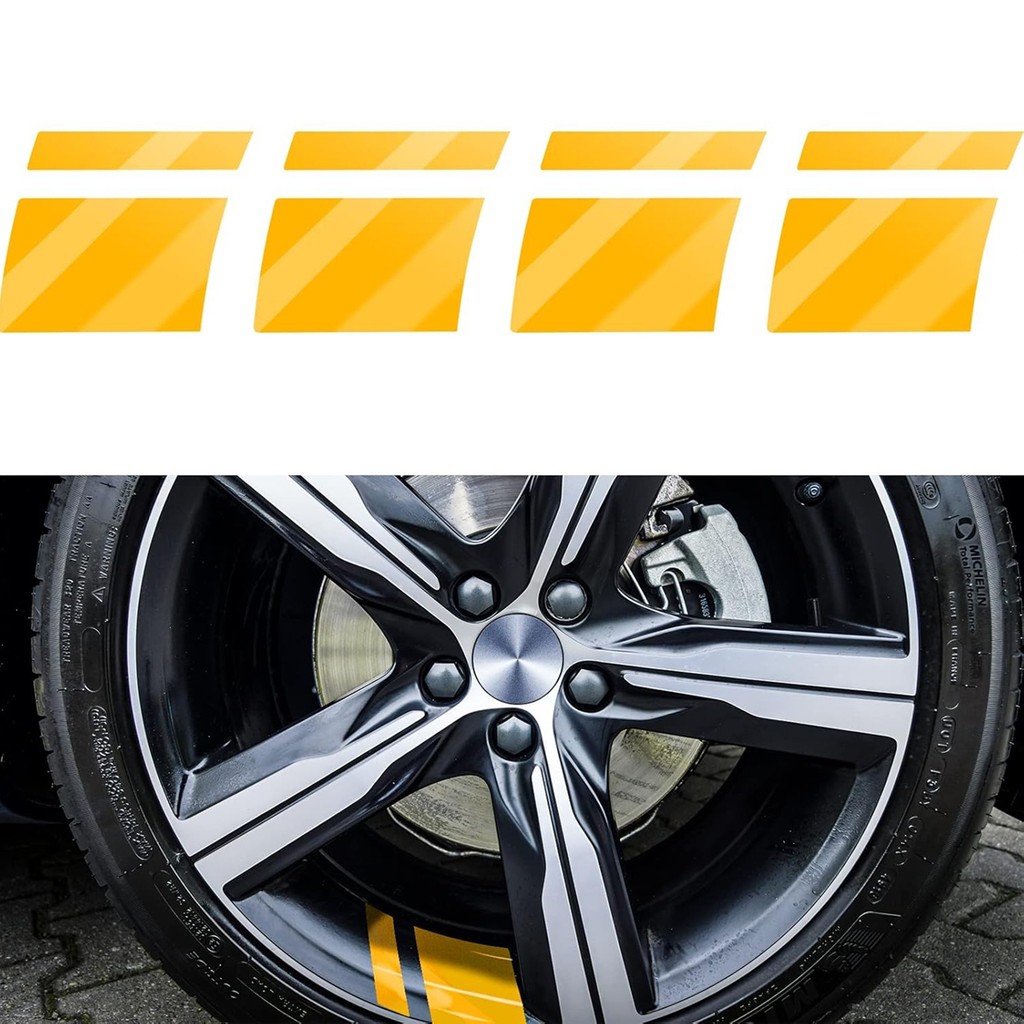 4Pcs Wheel Rim Decal Stripes Car Decals for 18-21 Inch Wheels ...
