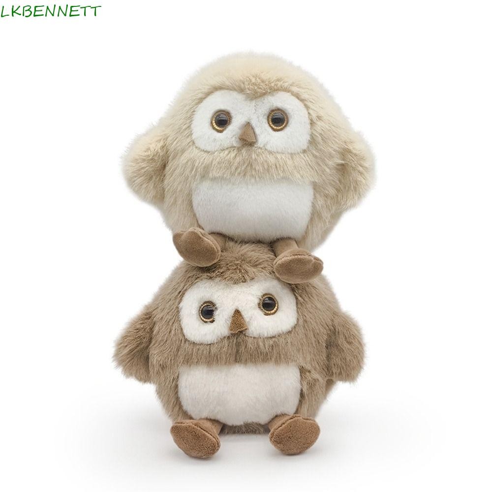 LKBENNETT Lifelike Mini Owl Plush Toys, with Legs Fluffy Simulation Owl ...
