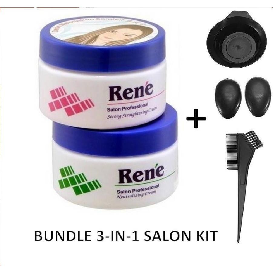 Rene Hair Rebonding Cream 120ml + color equitment hair tools /Hair ...