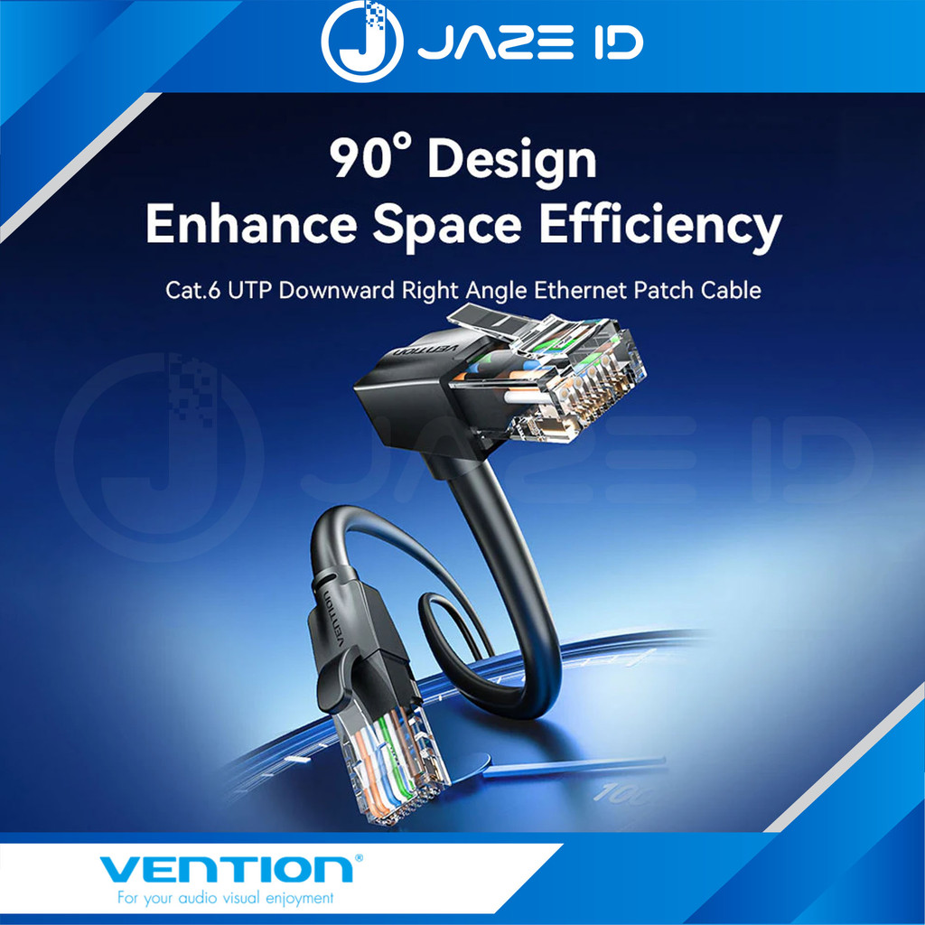 Vention LAN Cable Cat6 UTP RJ45 90 360 Gigabit Ethernet Patch Cable ...
