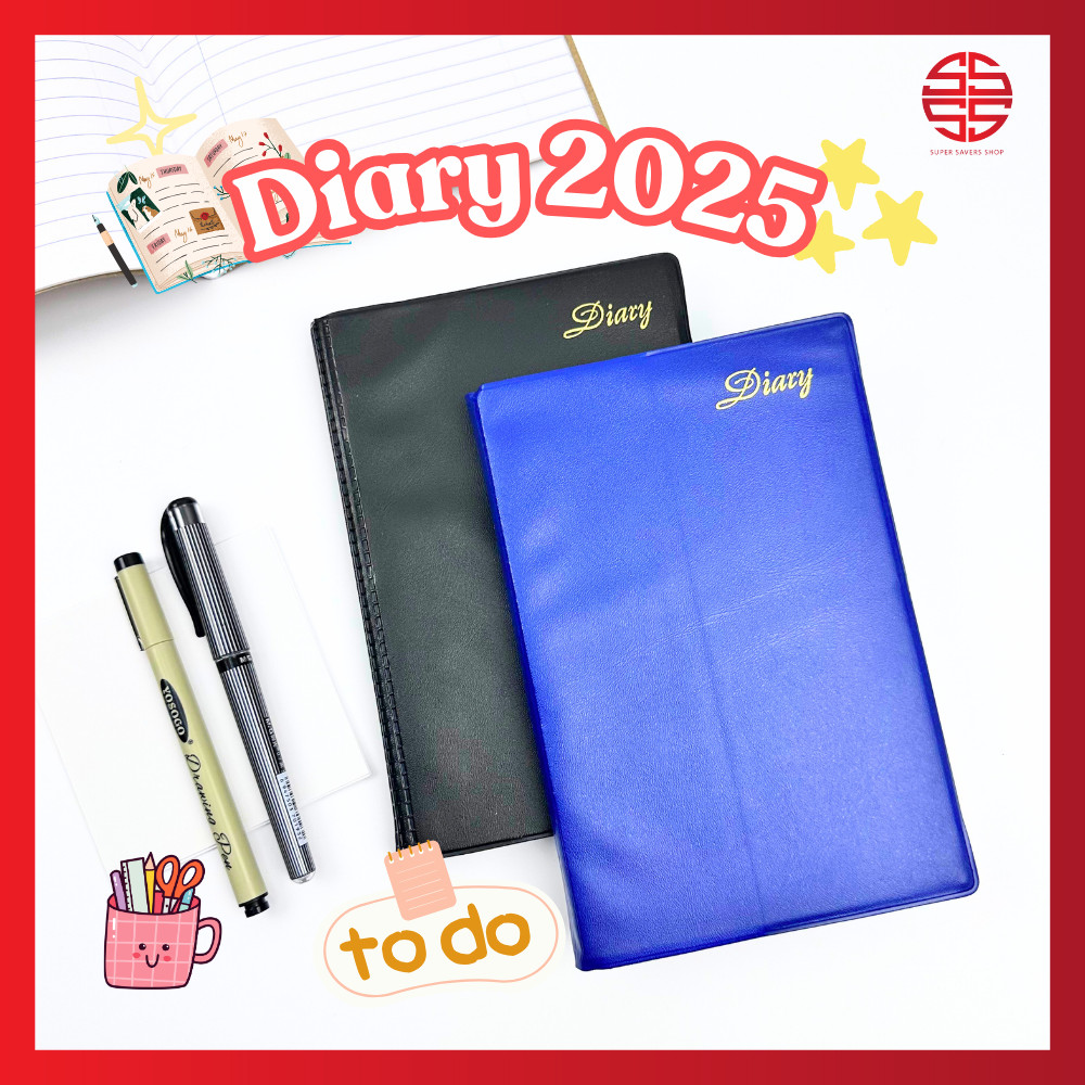 [Super Savers] Buku Diari Harian 2025 Diary A5 Planner Notebook ...