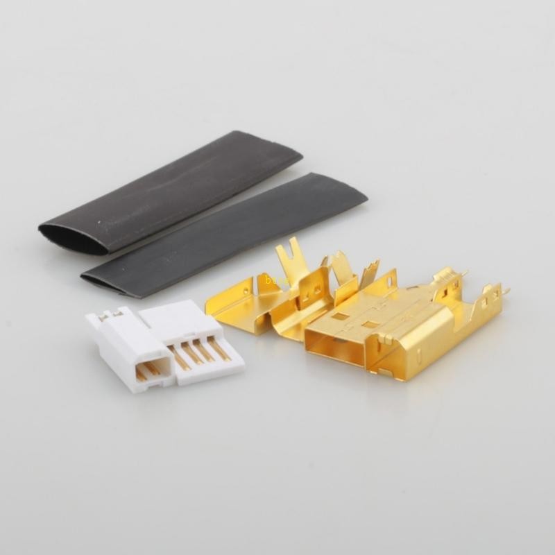 BT USB Plugs Type A+B Gold Plated Male DIY USB Interfaces Terminals ...