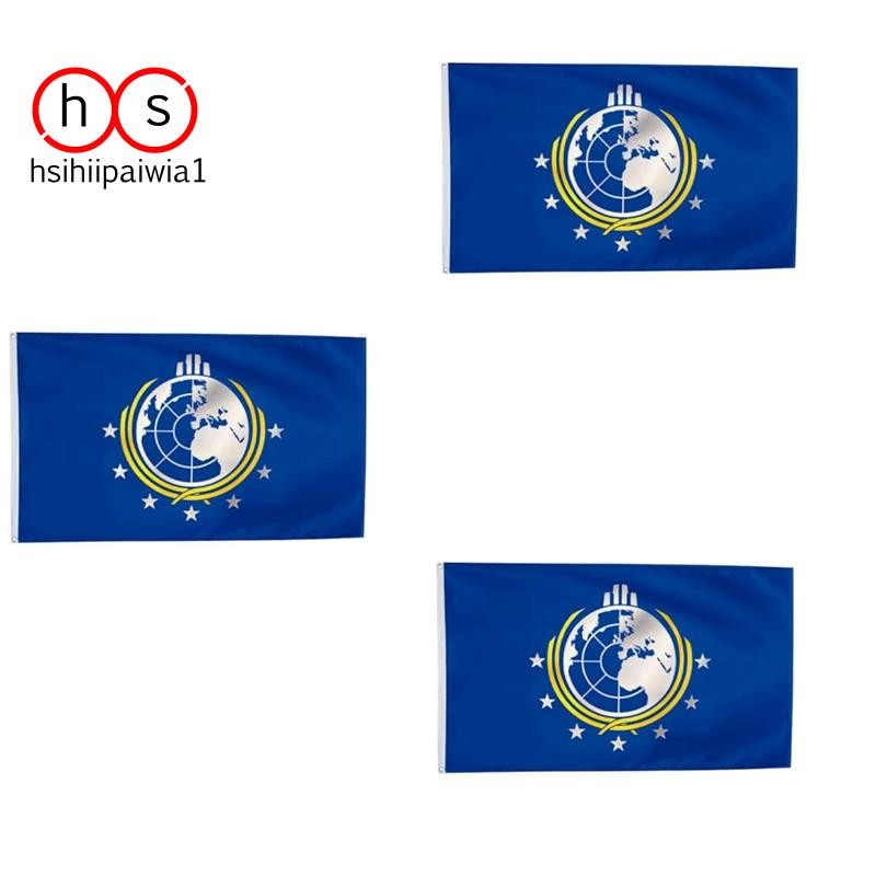 Super Earth Flag Outdoor Indoor Decorative Flag Polyester with Brass ...