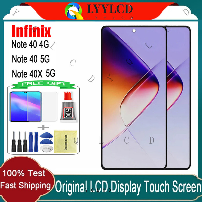 Original AMOLED Infinix Note 40 4G 5G Note 40X 5G LCD Display Touch ...