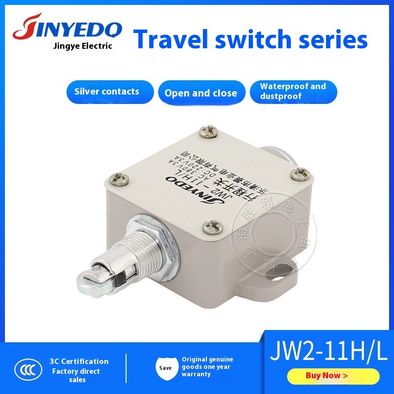 High Quality JW2-11H/L Self-Reset One Open One Closing Round Roller Type Stroke Switch Micro ...