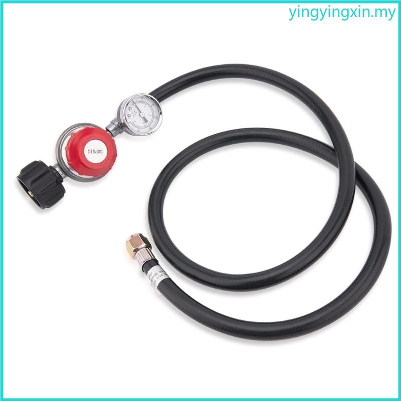 YIN Adjustable Gas Grill Propane Regulator with Hose Pressure Fit for ...