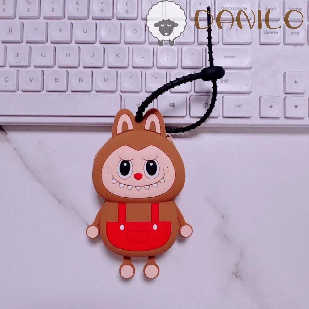 DANILO Labubu Silicone Coin Purse, Change Storage Labubu Doll Labubu ...