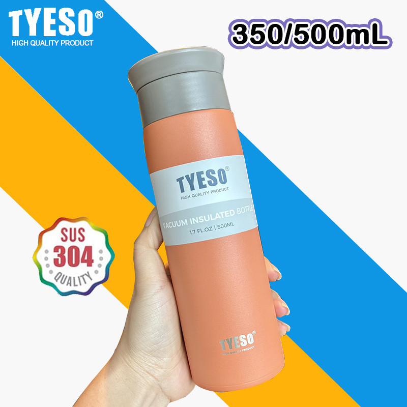 TYESO Original 350ml/500ml Sports water bottle Tumbler Leak-Proof Lid ...