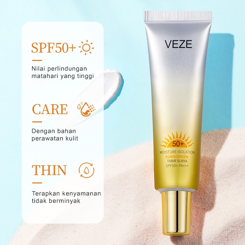 Sunscreen Veze UV Shield SPF50+ Whitening Cream Protective Moisturizing ...