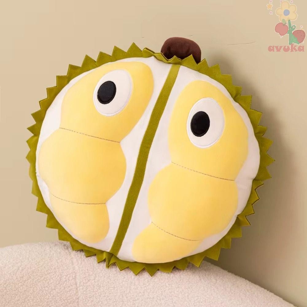 AVUKA Durian Plush Toy, Fluffy Soft Fruit Durian Plush Pillow, Kid's ...