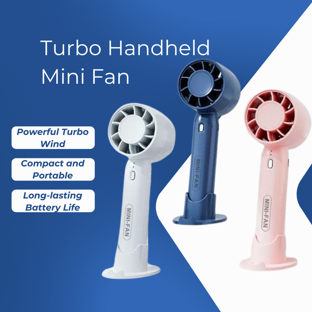 Mini Fan Portable Rechargeable Leafless Electric Fan 2 Speeds Handheld ...