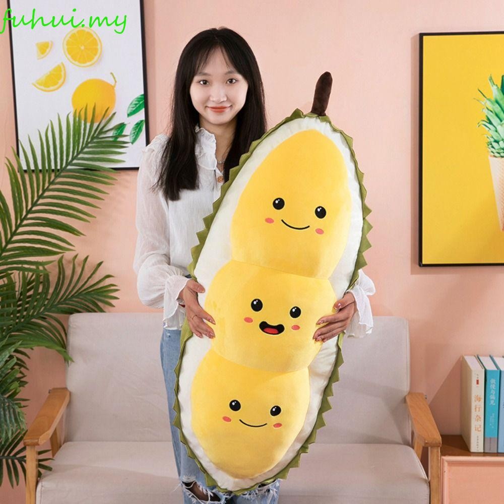 FUHUI Fruit Durian Plush Pillow, Soft Collection Durian Hugging Pillow ...