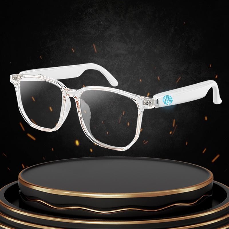 Touch Control Smart Glasses, 1 Count Wireless Smart Eye Glass with Mic ...