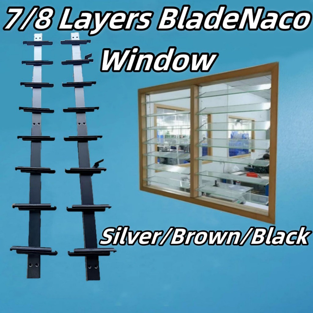 Tingkap Nako Blade Naco Window 1 Pair/2pcs 67/8 Single / Double Louvres ...