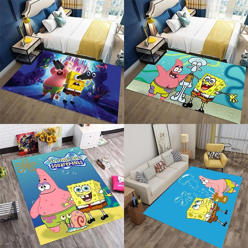 Cute Style SpongeBob SquarePants Pie Star Cartoon Anime HD Home Carpet ...