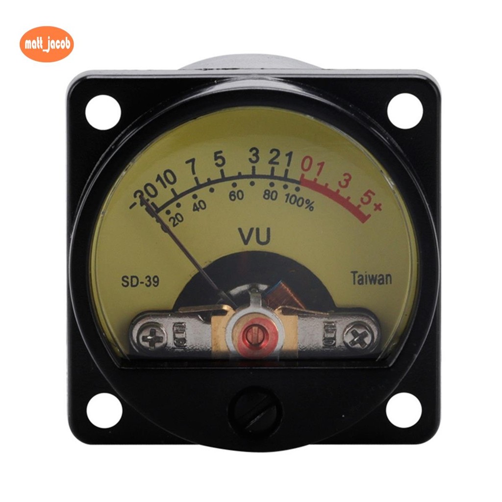SD-39 Analog Panel 35mm VU DB Meter Power Amplifier Music Spectrum ...