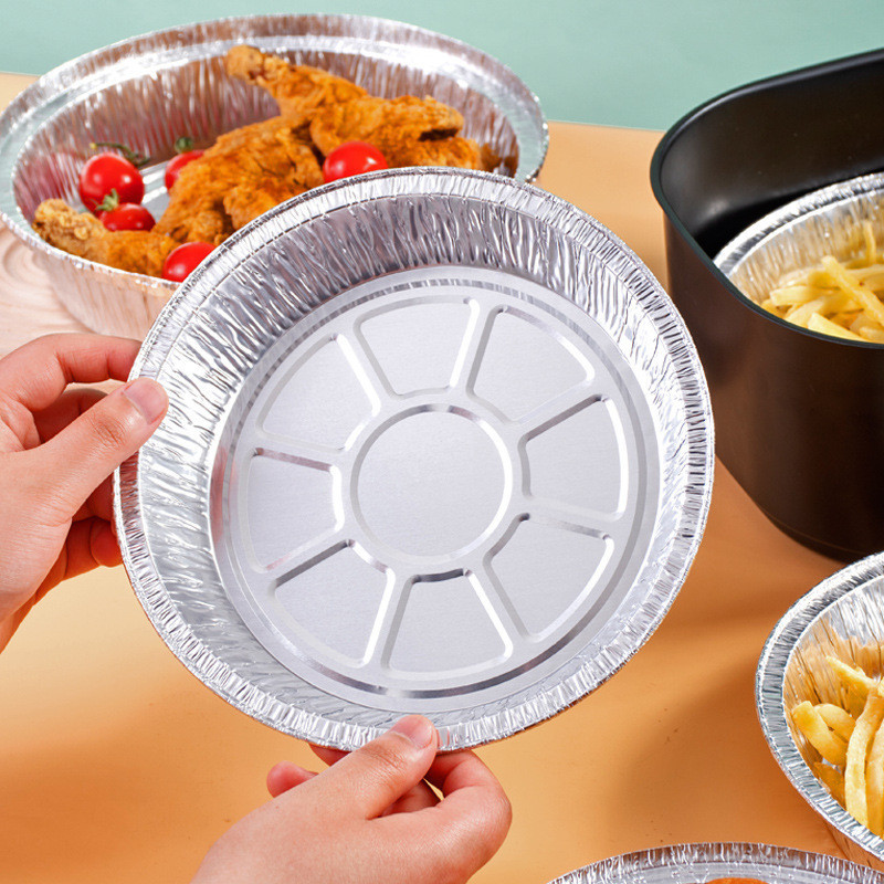 Oven Disposable Round Tinfoil Plate Bowl Plate Square Tinfoil Box ...