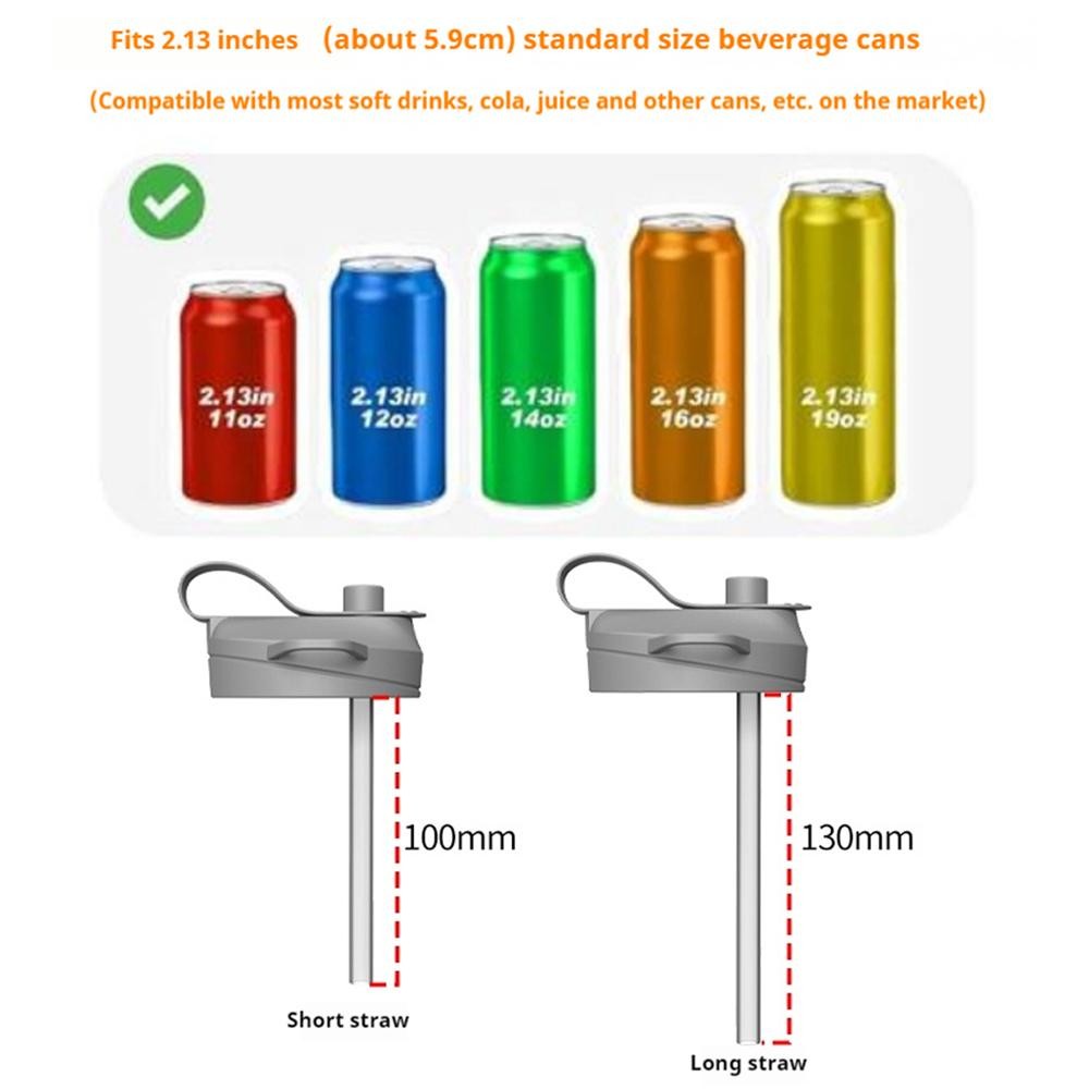 Retractable Straw For Soda Can Cap Silicone Telescopic Can Lid D2l8 ...