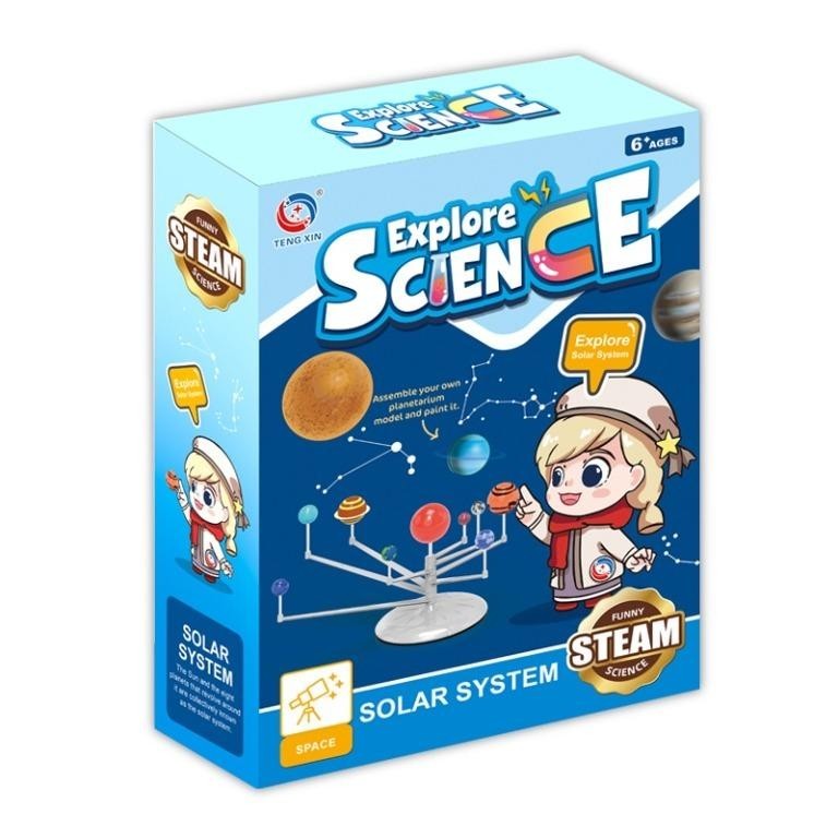 Explore Science Solar System DIY Toy with Paint and Brushes for Kids ...