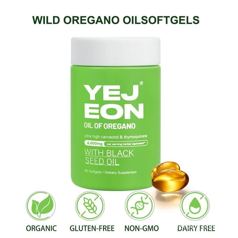 YEJEON Oregano Oil with Black Seed Oil—Immune Repair, Detox, Anti ...