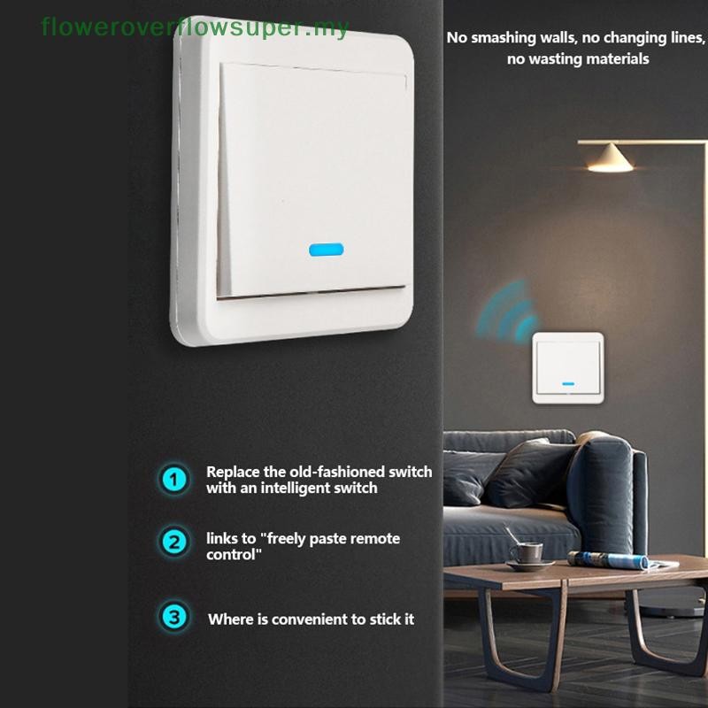 FSMY Wireless Remote Control Switch Panel Intelligent Dual Control ...